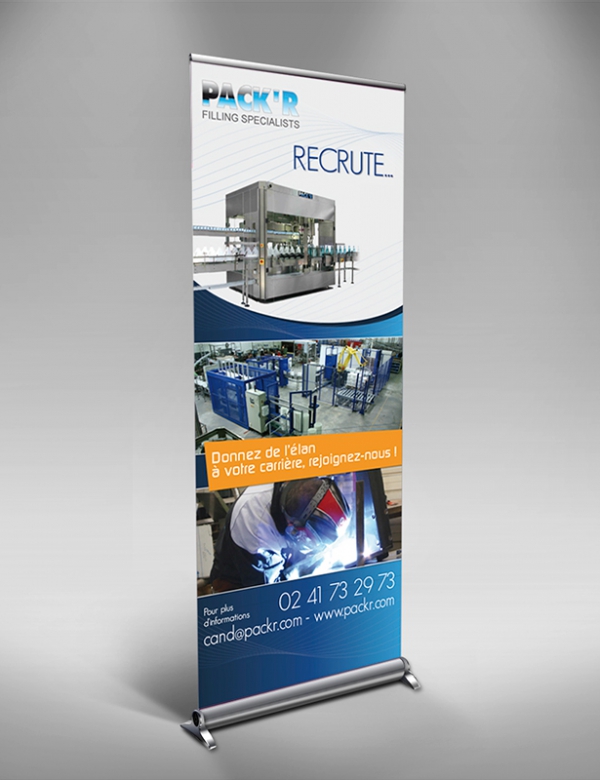 création impression roll up angers - Gianni Codron Publicité